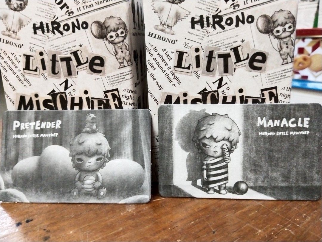 Popmart Hirono Little mischief Pretender birdman arttoys, Hobbies ...