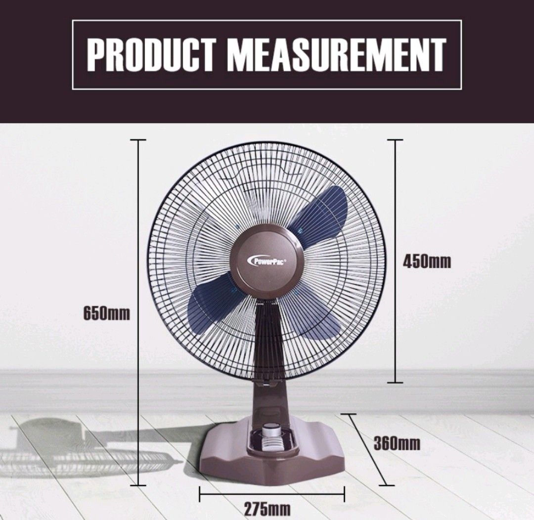 PowerPac Fan (Good Condition!), Furniture & Home Living, Lighting ...