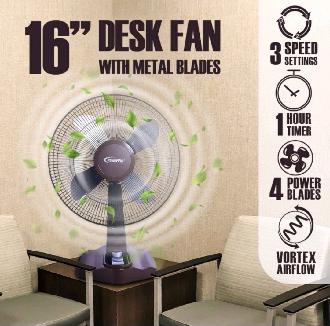 PowerPac Fan (Good Condition!), Furniture & Home Living, Lighting ...