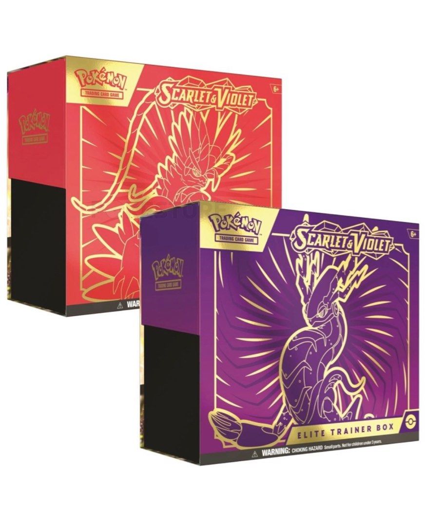 [FREE delivery] Pokemon TCG Scarlet & Violet SV01, SV02 Paldea Evolved ETB and Booster Box ...