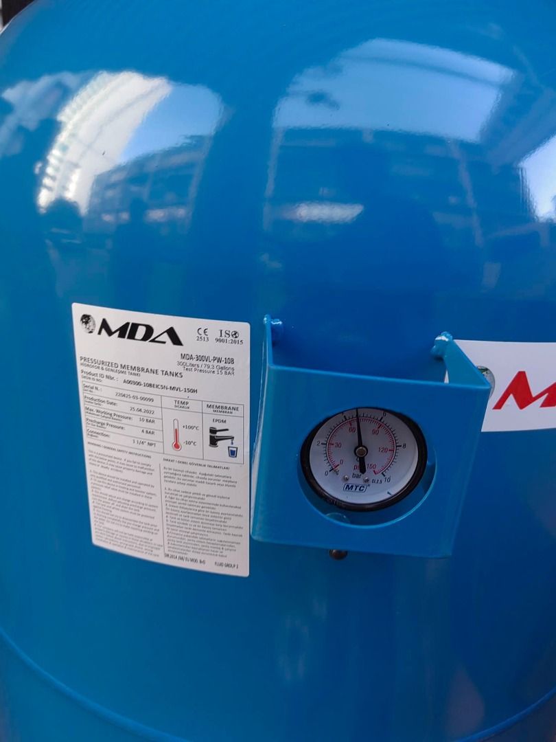 Pressurized Bladder Tank (300 Liters), Commercial & Industrial ...