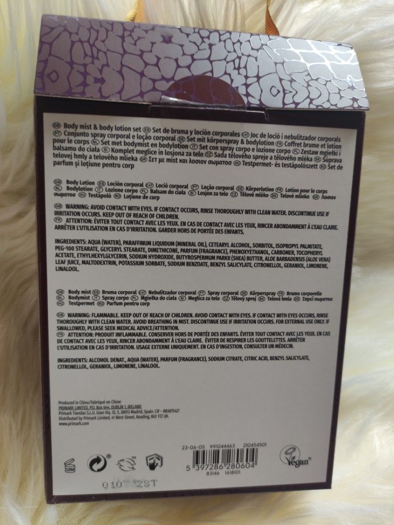 Primark PS Body Mist n Body Lotion Gift Set, Beauty & Personal Care ...