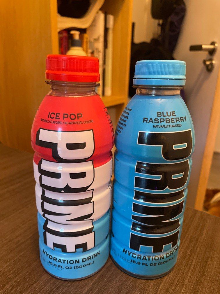 Prime Hydration Ice Pop/Blue Raspberry, 嘢食 & 嘢飲, 飲料 - Carousell