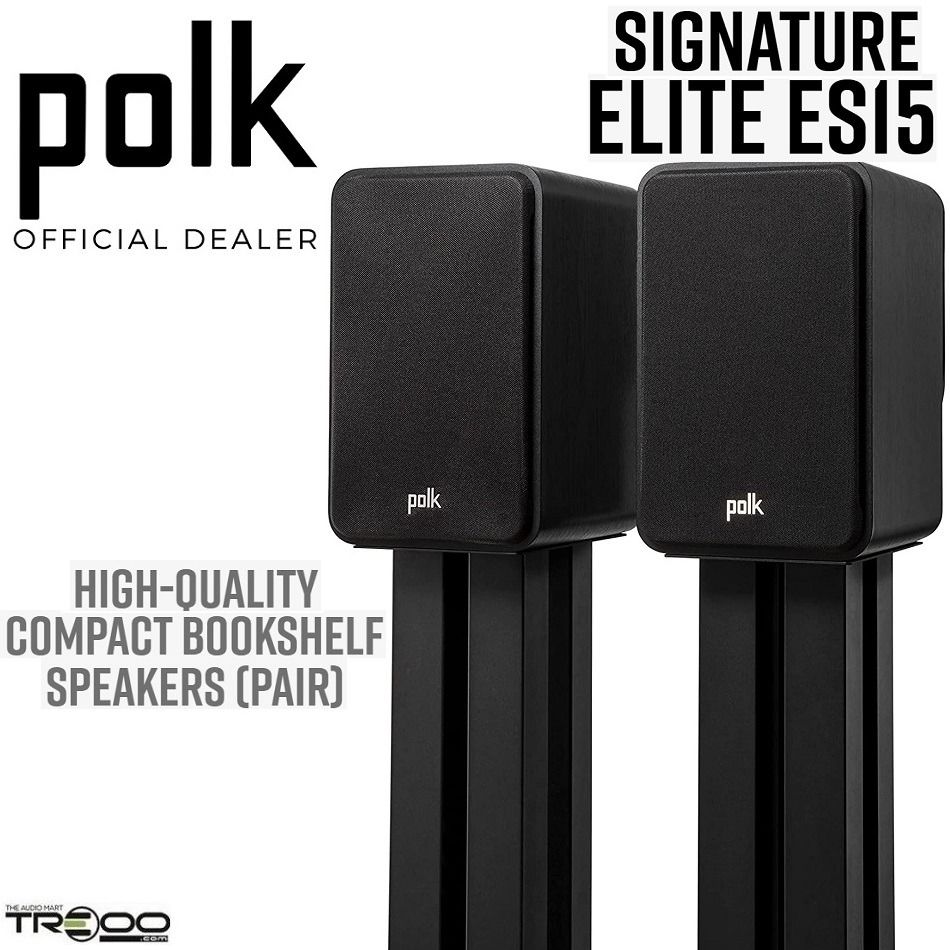 [Official] Polk Audio Signature Elite ES15 2-Way Passive Desktop Bookshelf Speakers, Audio ...