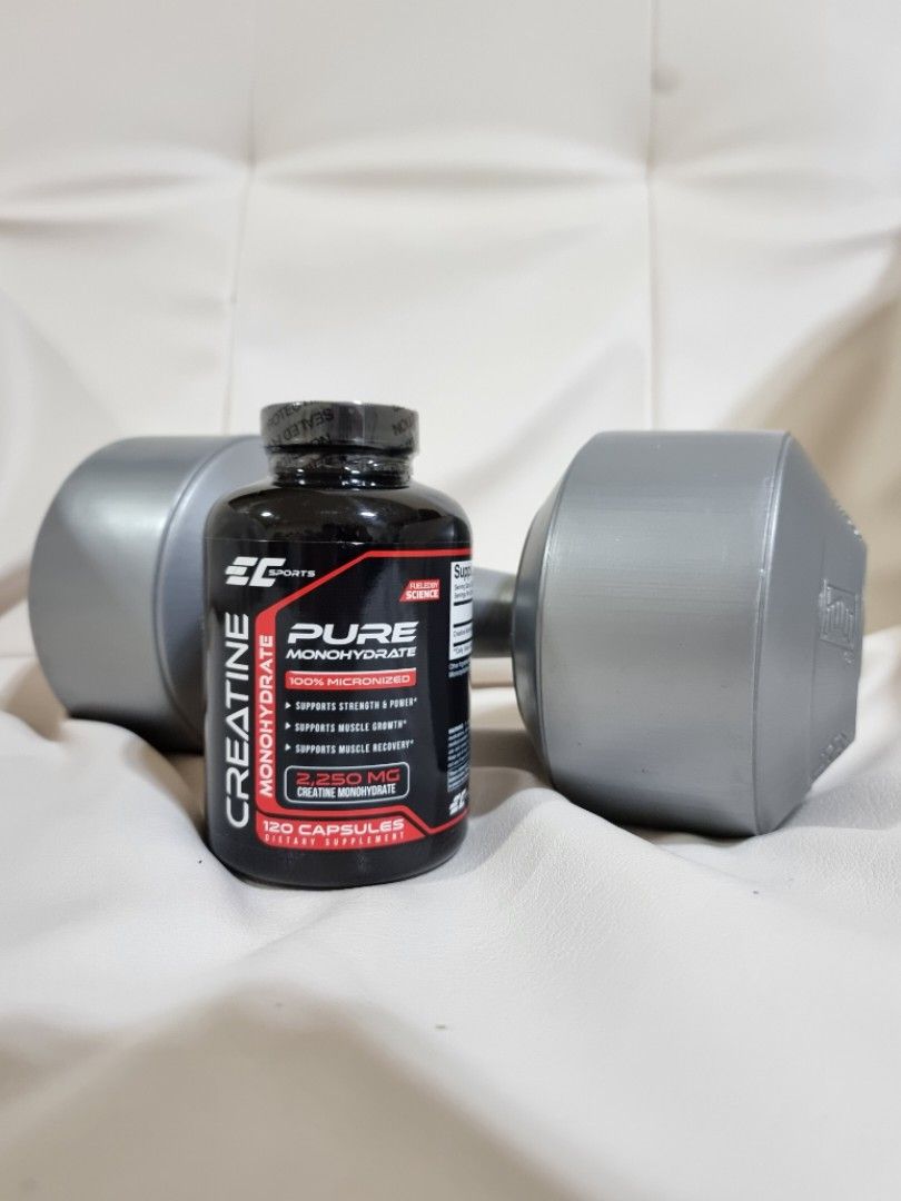 PURE CREATINE Monohydrate 2250mg / 100% Micronized By: EC Sports ...