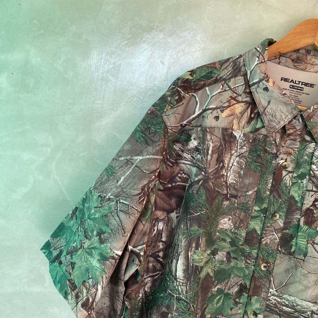 Realtree Extra Green Silk Polo, Men's Fashion, Tops & Sets, Tshirts ...