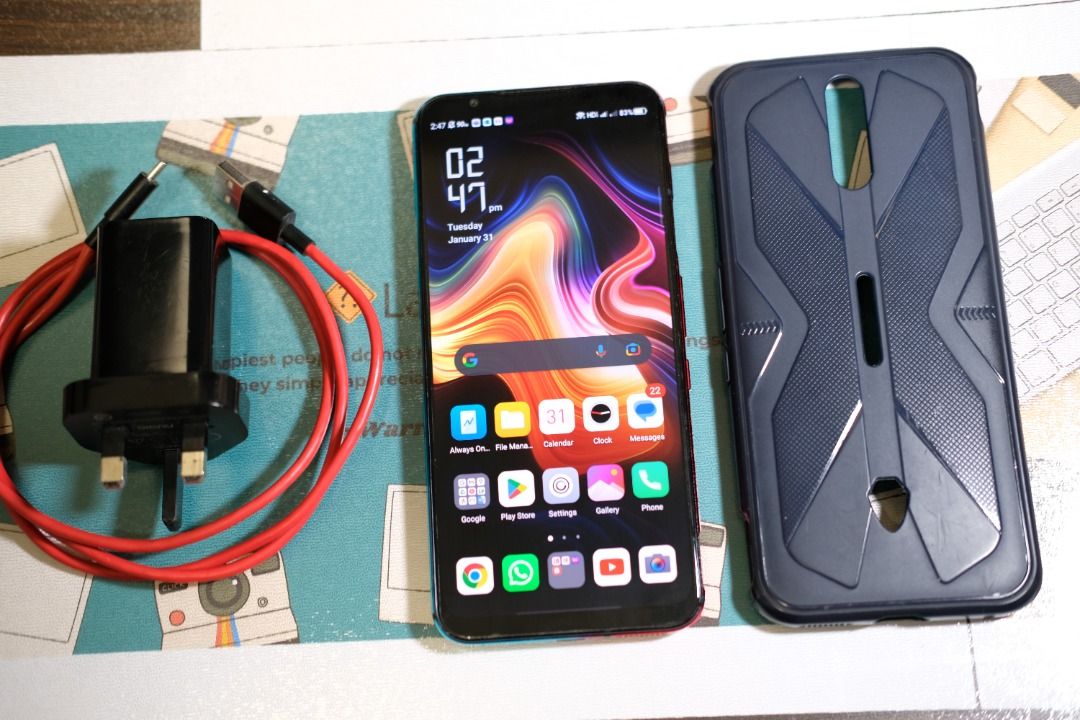 Red Magic 5G Cyber Neon (Covered with Carbon Sticker) 12GB/256GB Global ...