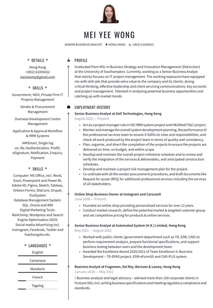 Resume CV 履歷幫你執靚個CV 專業 ！搵工 話咁易！, 徵收 - Carousell