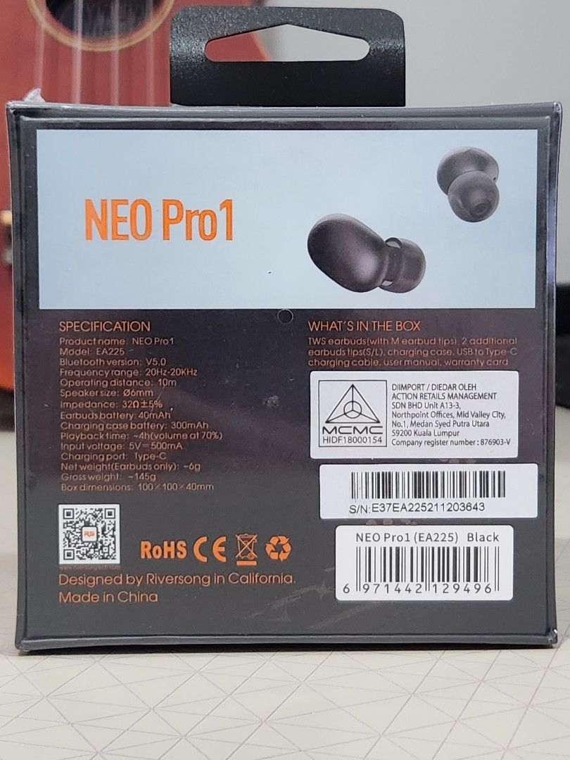 Riversong Neo Pro 1 True Wireless Earbuds, Audio, Earphones on Carousell
