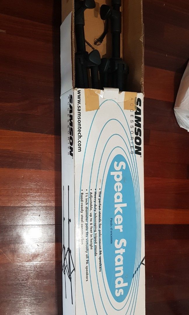 Samson PA speaker stands, Hobbies & Toys, Music & Media, Music ...