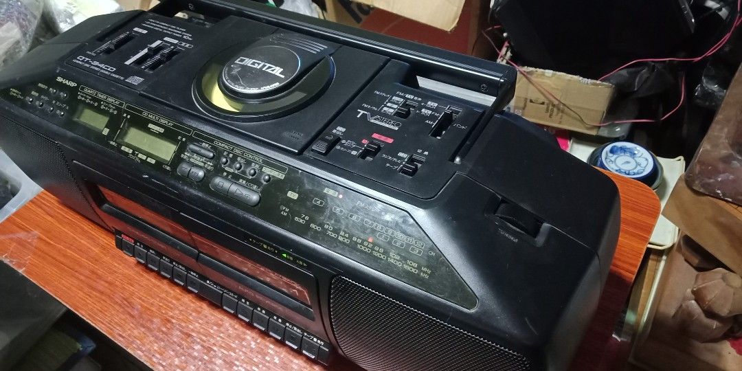 Sharp QT-34CD CD Cassette Radio, Audio, Portable Music Players on Carousell