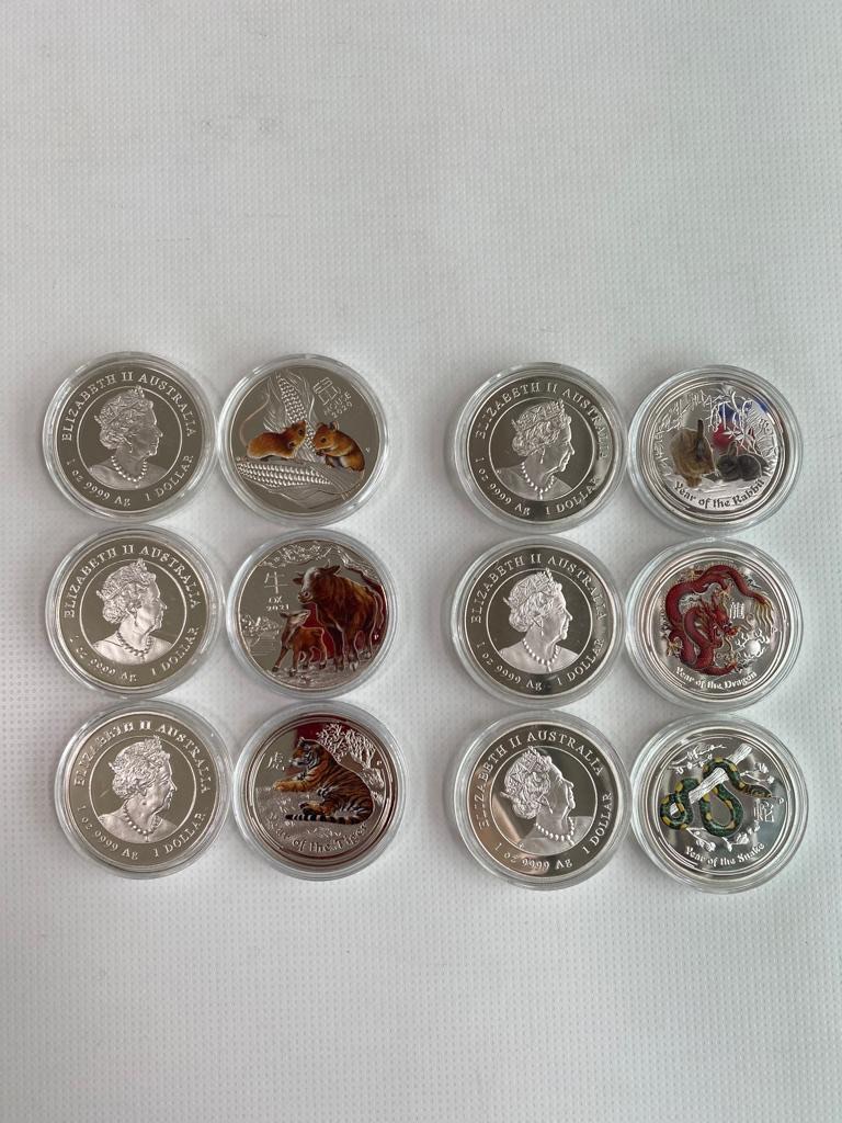12 pcs x Souvenir Chinese Zodiac Coins Gift Set, Furniture & Home ...