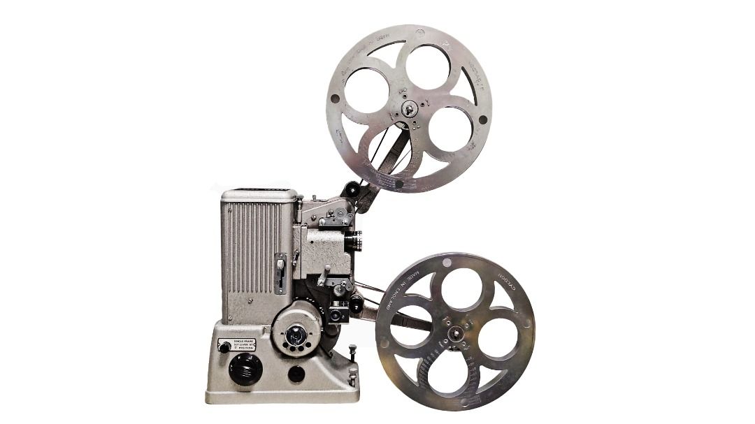 SPECTO 16mm Film Projector with 2 Big Shiny Metal Film Reels (Working ...