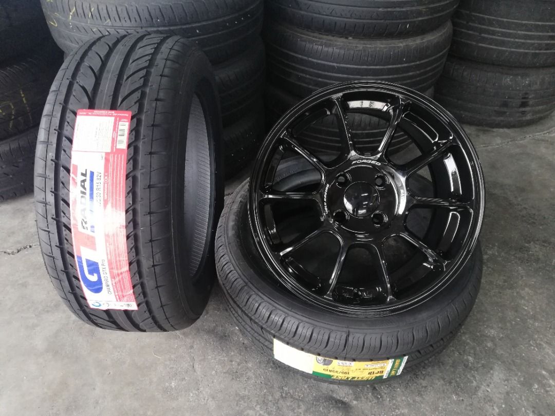 sport rim baru ZE40 Rays 15 package siap tayar baru, Auto Accessories ...