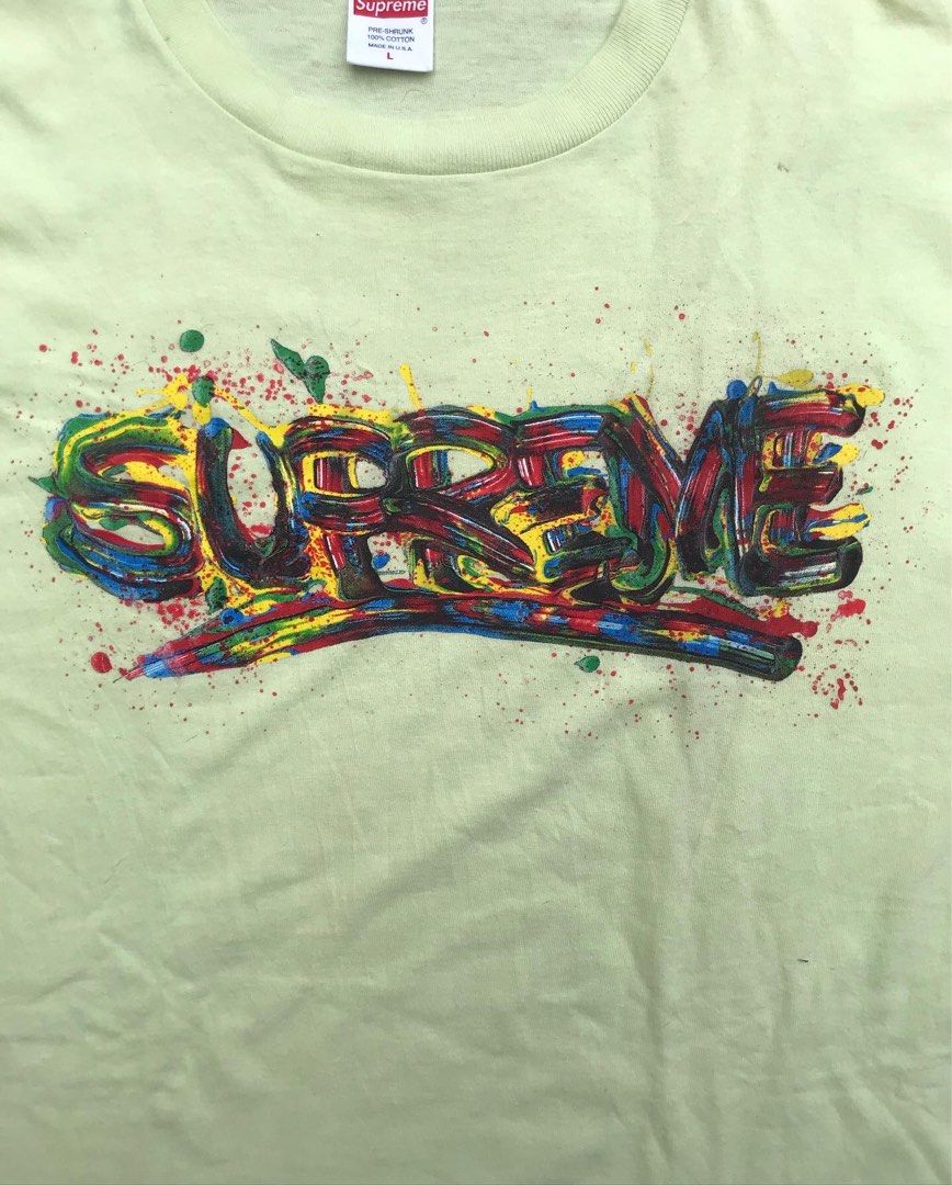 Supreme Paint Logo (Authentic ), Men's Fashion, Tops & Sets, Tshirts ...