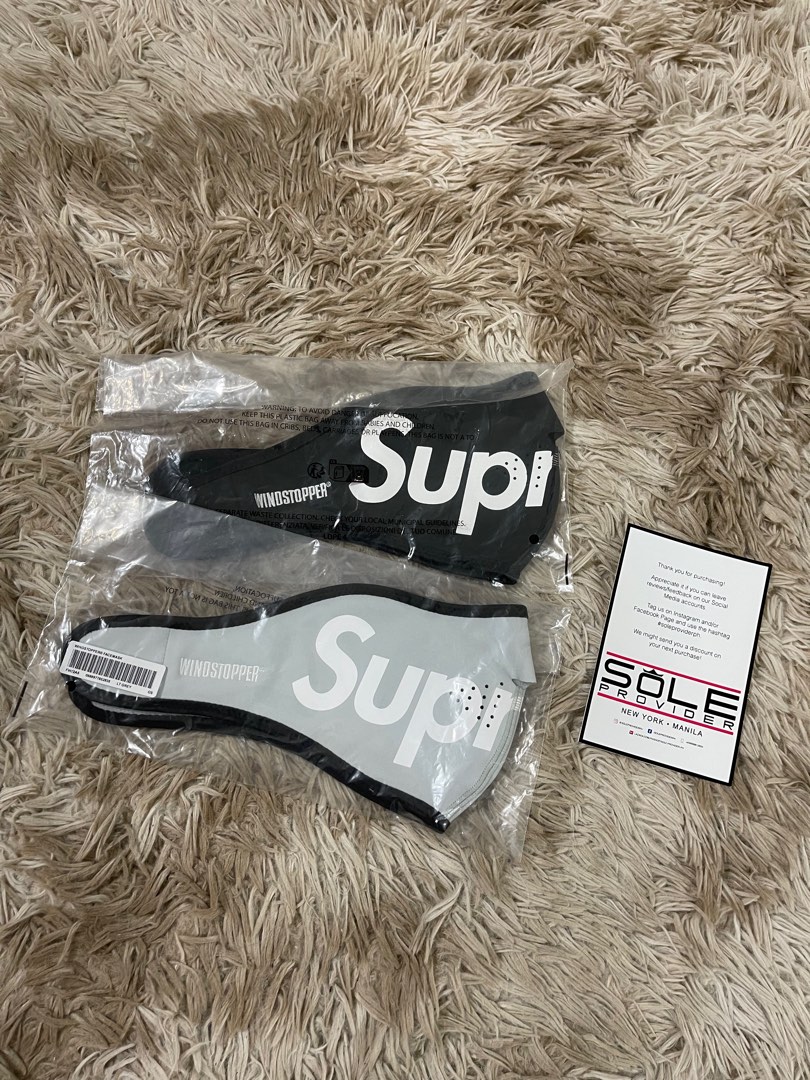 Supreme windstopper facemask, Health & Nutrition, Face Masks & Face ...
