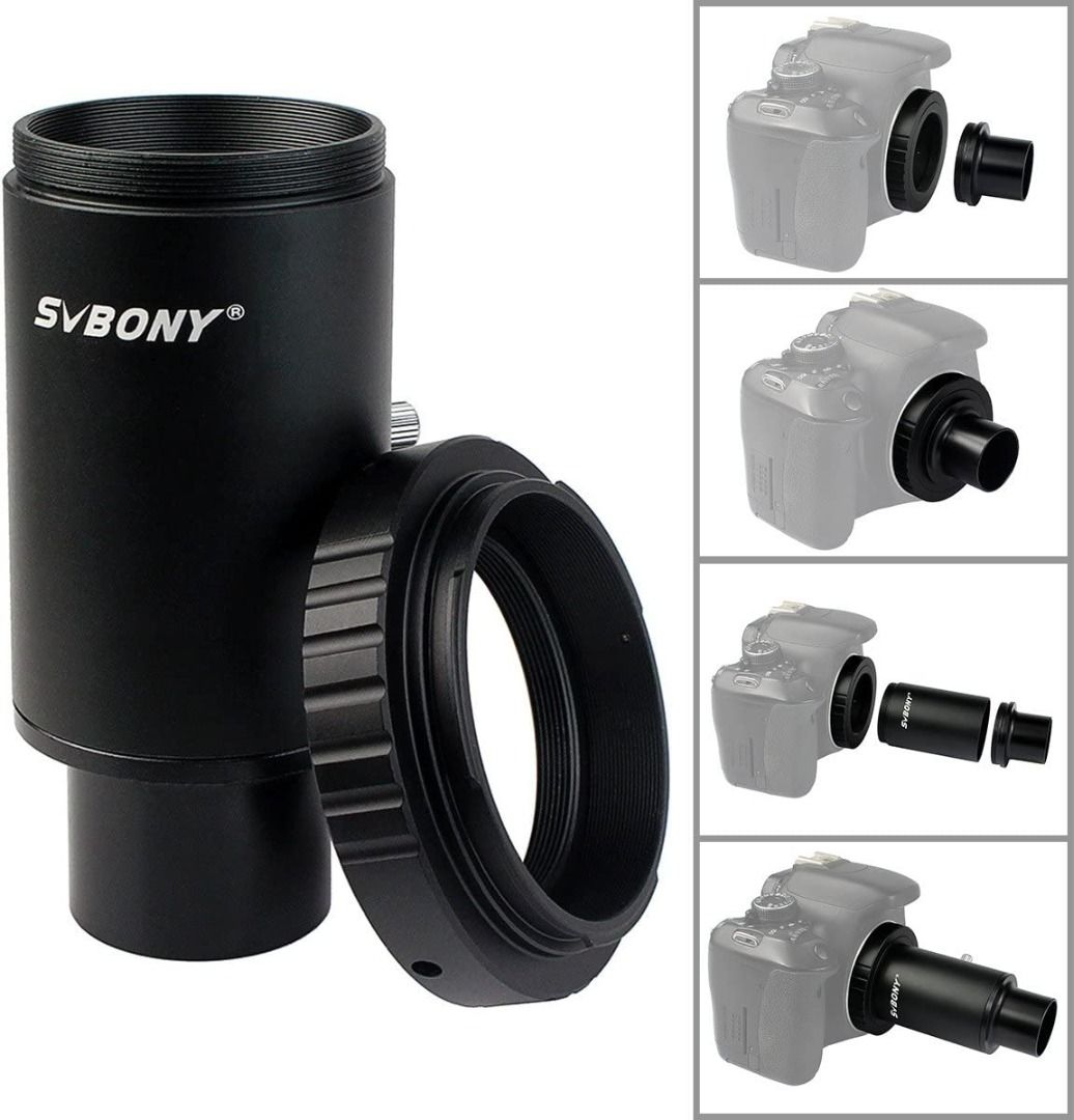 Svbony T Ring Adapter, Telescope Mount Adapter 1.25in, All Metal ...