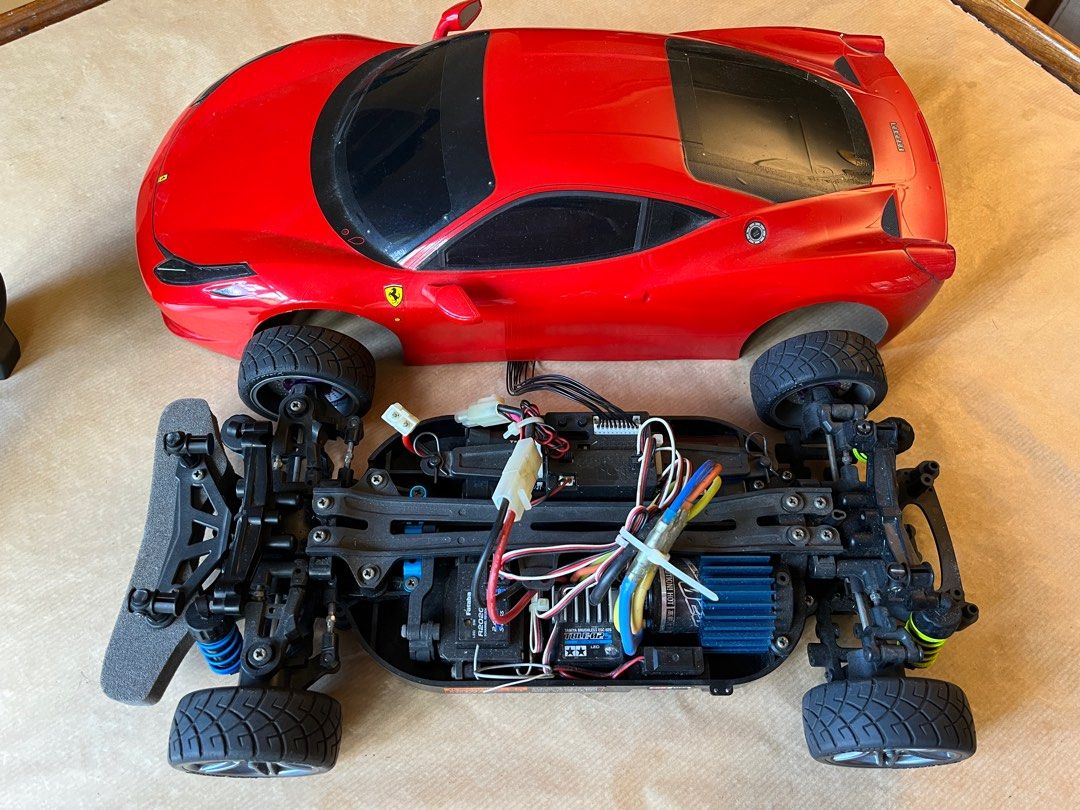 Tamiya TT01 D Type E RC Ferrari 458, Hobbies & Toys, Toys & Games on Carousell
