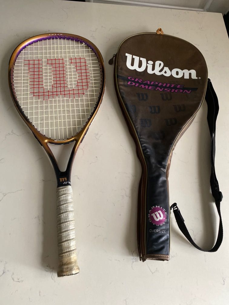 Tennis racket wilson graphite, Sports Equipment, Sports & Games, Racket ...