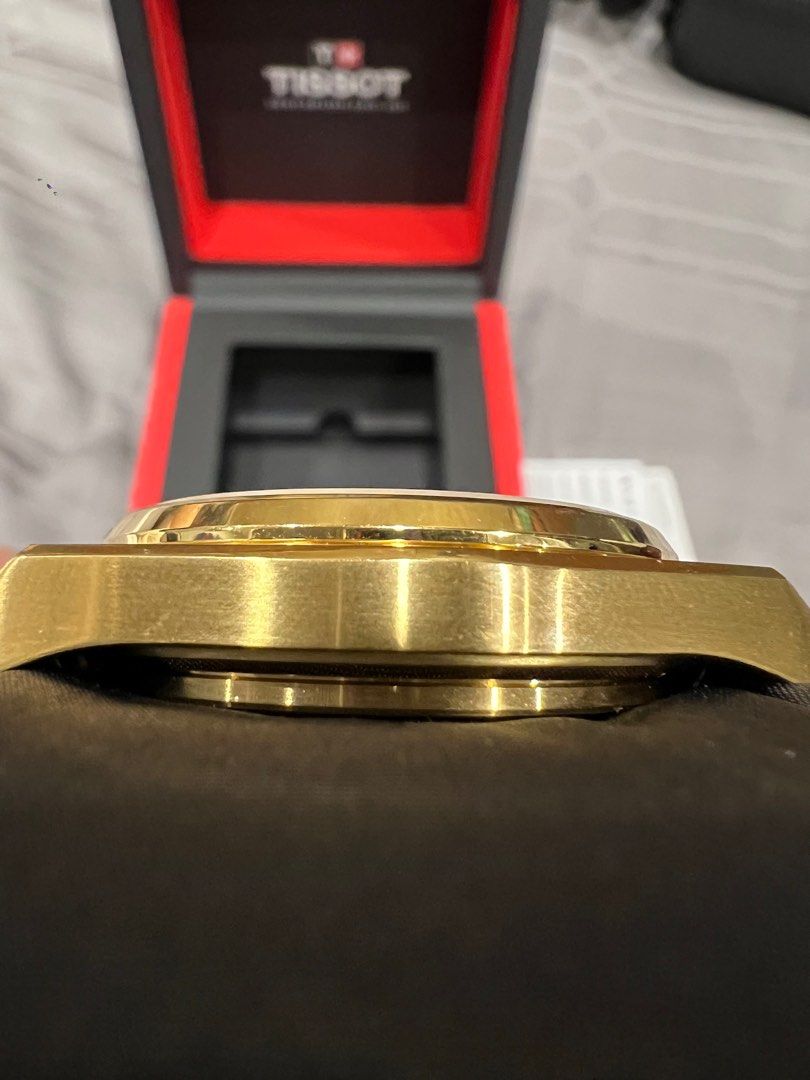 Tissot PRX Yellow gold 36mm, Luxury, Watches on Carousell