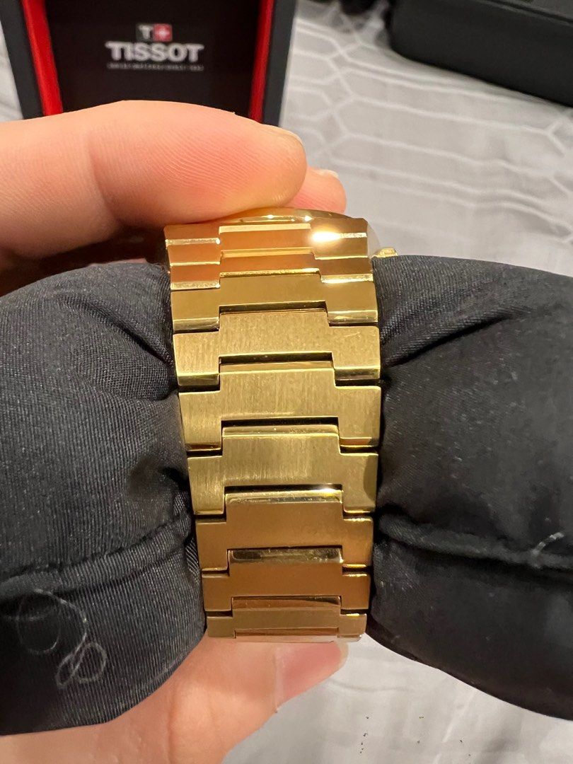 Tissot PRX Yellow gold 36mm, Luxury, Watches on Carousell