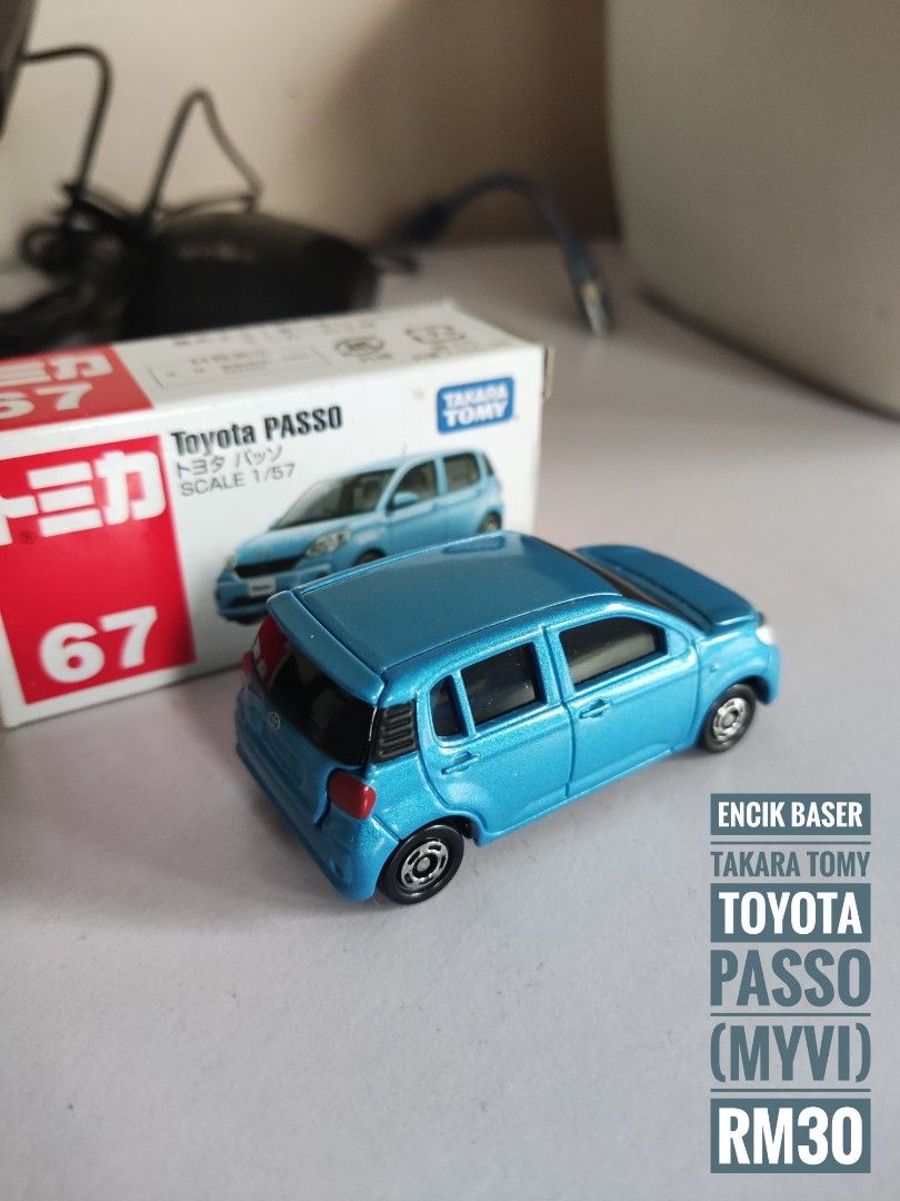 Toyota Passo (Myvi) Tomica, Hobbies & Toys, Toys & Games on Carousell