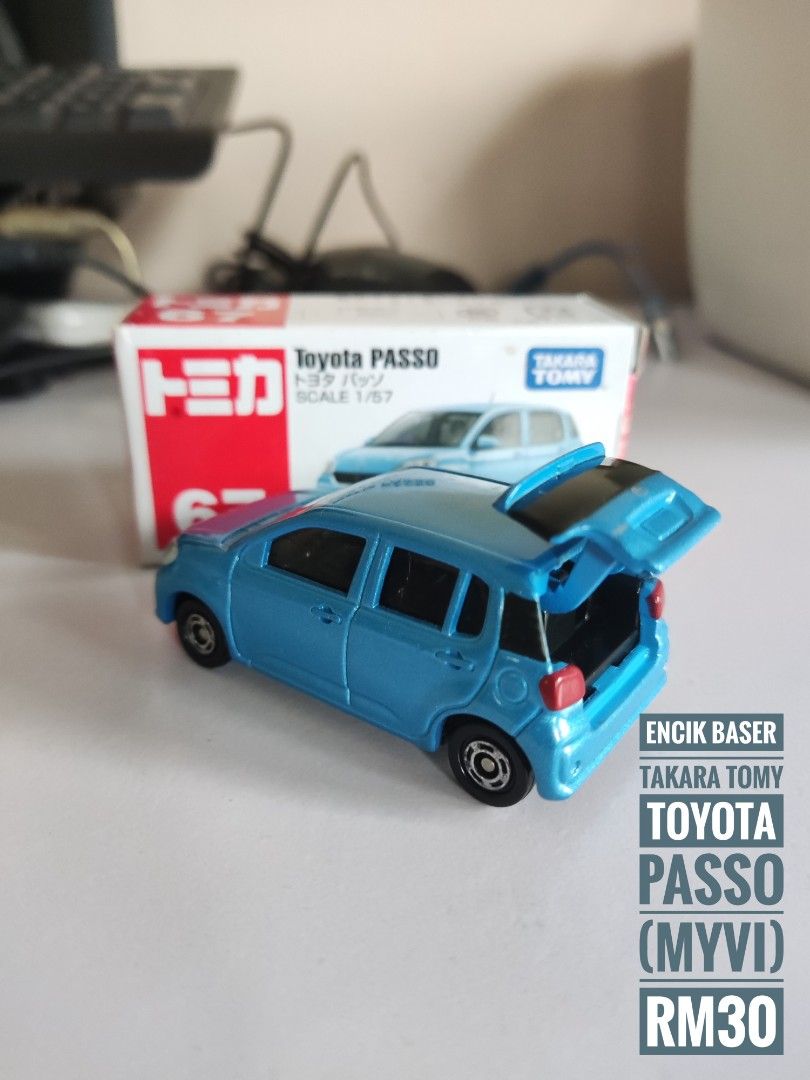 Toyota Passo (Myvi) Tomica, Hobbies & Toys, Toys & Games on Carousell