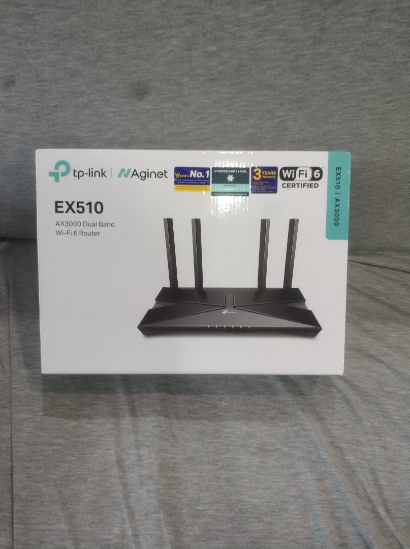 Tp-link AX3000 EX510 Dual-Band Gigabit Wi-Fi 6 Router, Computers & Tech ...