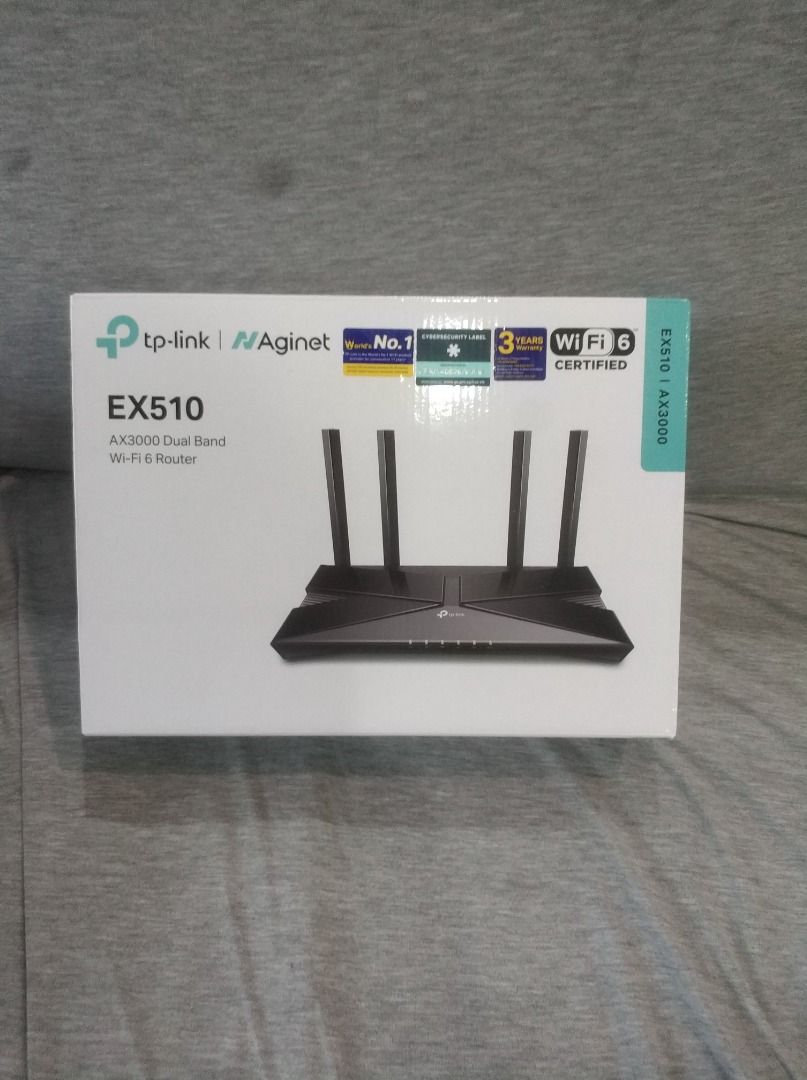 Tp-link AX3000 EX510 Dual-Band Gigabit Wi-Fi 6 Router, Computers & Tech ...