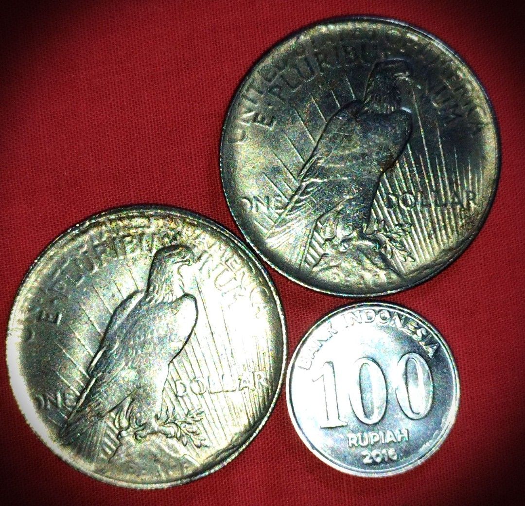 Uang koin gede kuno AS th.1921 one dollar langka, Antik, Uang Lama di ...