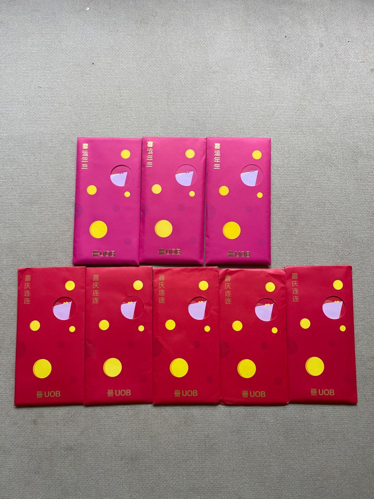 UOB Red Packets (All 8 packs), Hobbies & Toys, Stationery & Craft ...