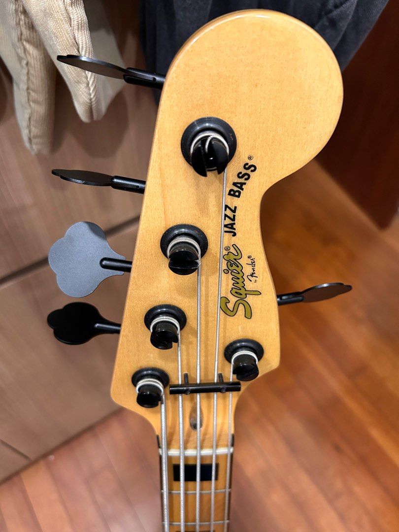 Upgraded Squier VM 5-String Jazz Bass, Hobbies & Toys, Music & Media ...
