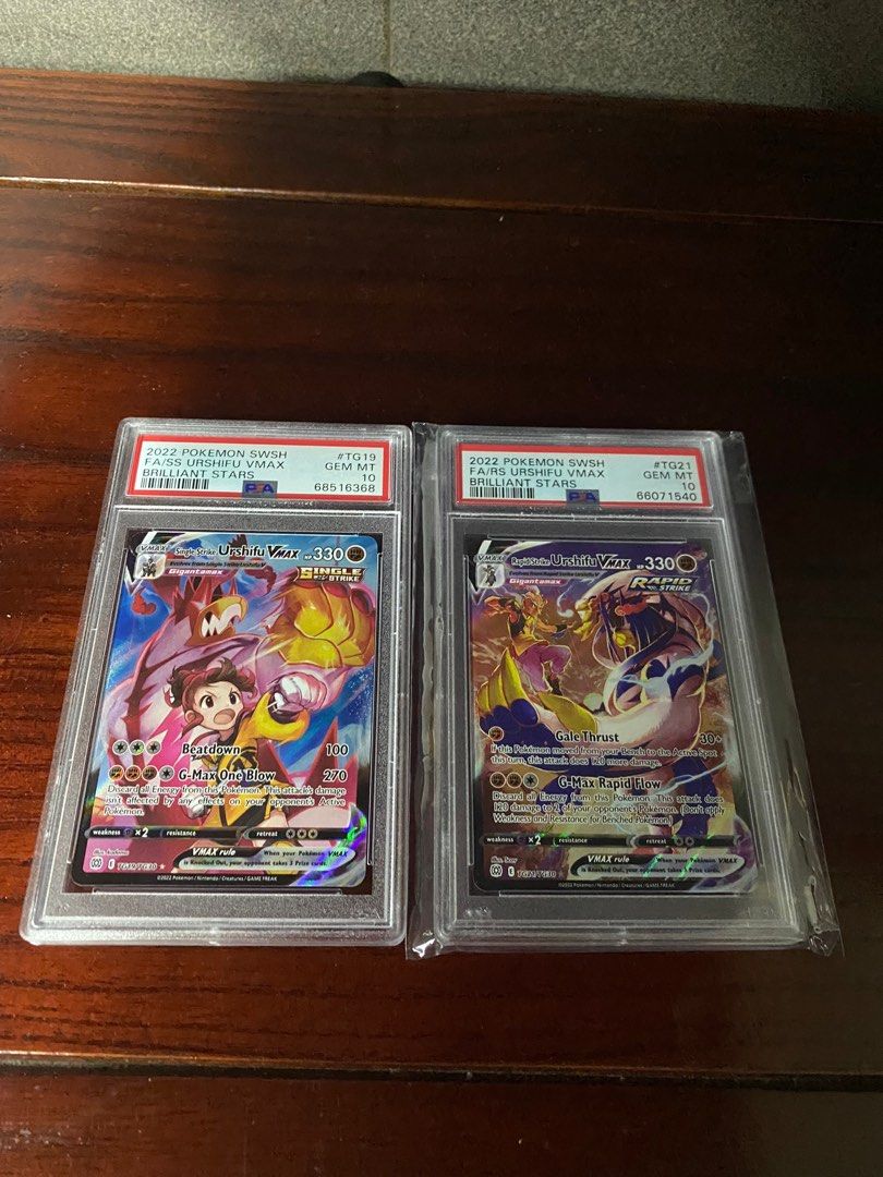 Urshifu VMAX PSA 10 Character Art Set Brilliant Stars Pokemon TCG Card Charizard Lugia Crown ...