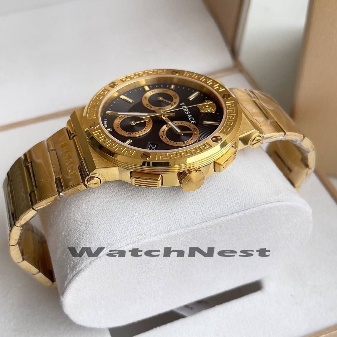 Versace Greca Logo Chrono Watch VEZ900421, Luxury, Watches on Carousell