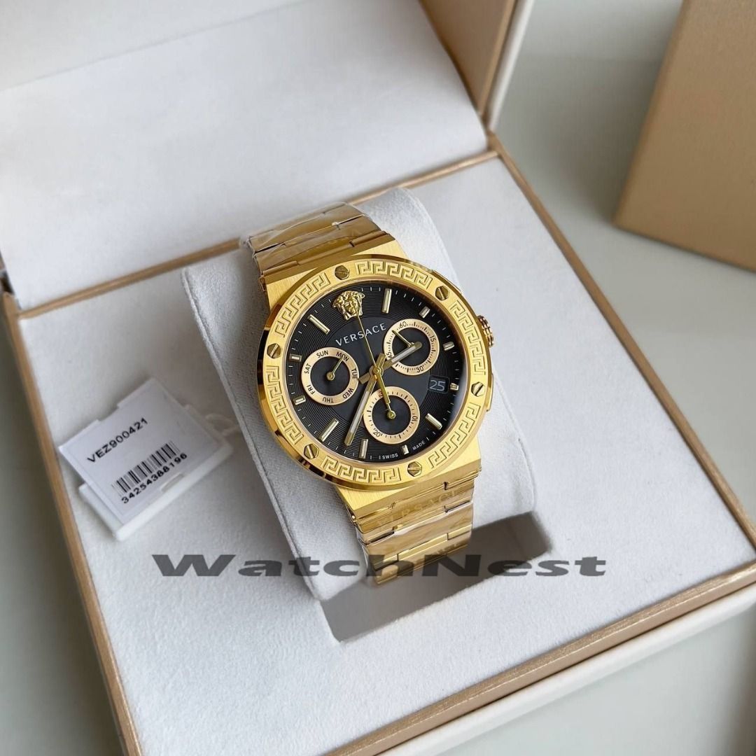Versace Greca Logo Chrono Watch VEZ900421, Luxury, Watches on Carousell