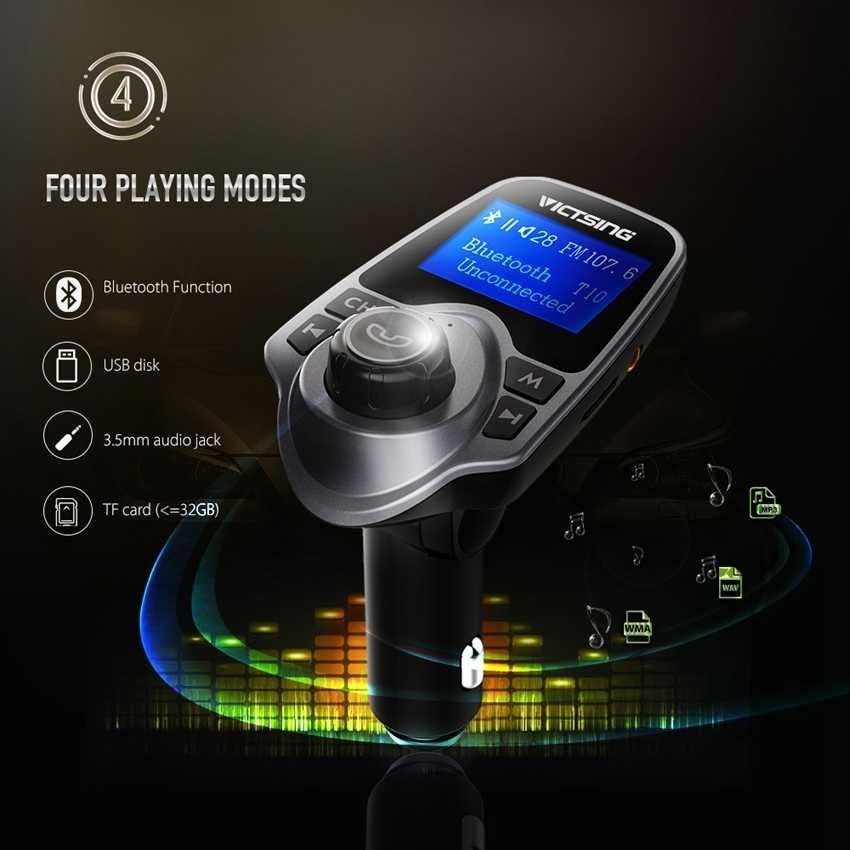 Victsing BH046A car Bluetooth FM Transmitter Wireless Bluetooth Radio ...