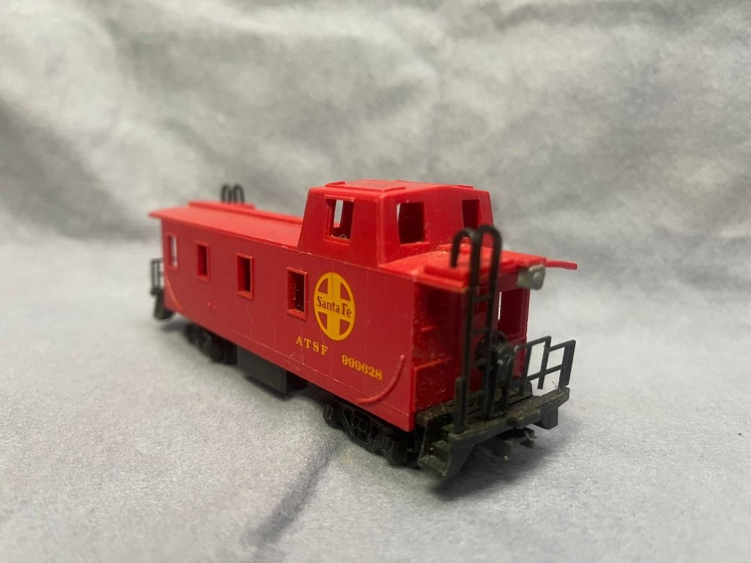 Vintage Bachmann Santa Fe ATSF 999628 Red Caboose Train Car HO Gauge ...