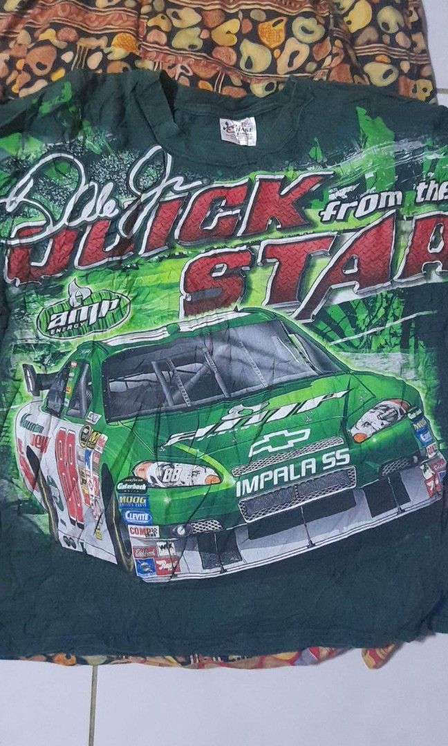 Vintage Dale JR Nascar AOP tshirt with Vintage Dale Jr Cap, Men's ...