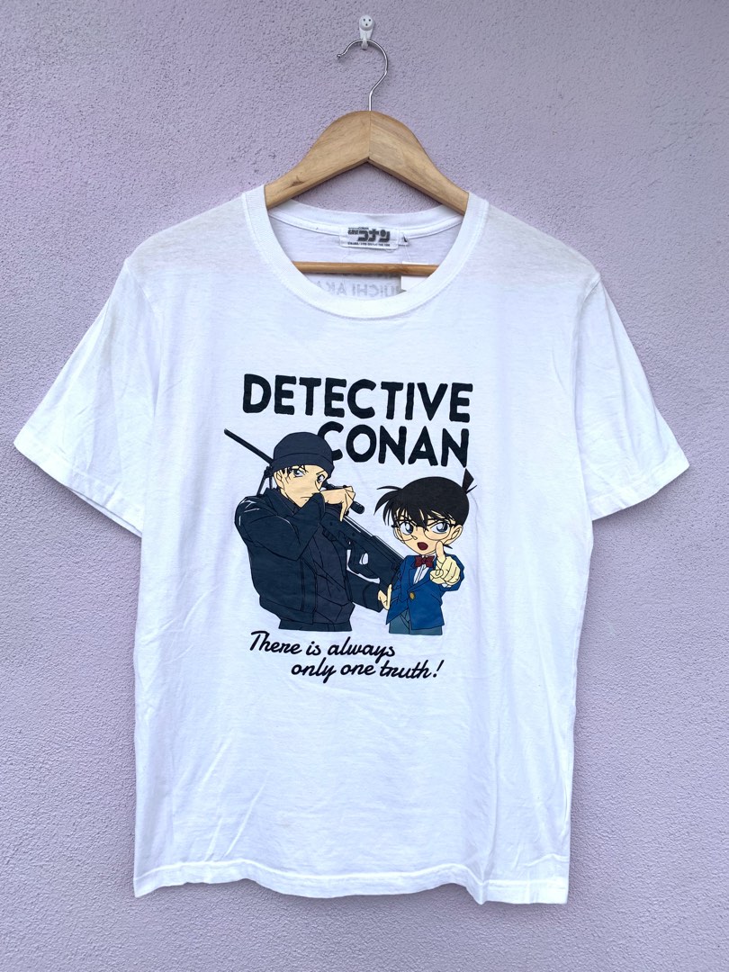 Vintage Detective Conan Tshirt, Men's Fashion, Tops & Sets, Tshirts ...