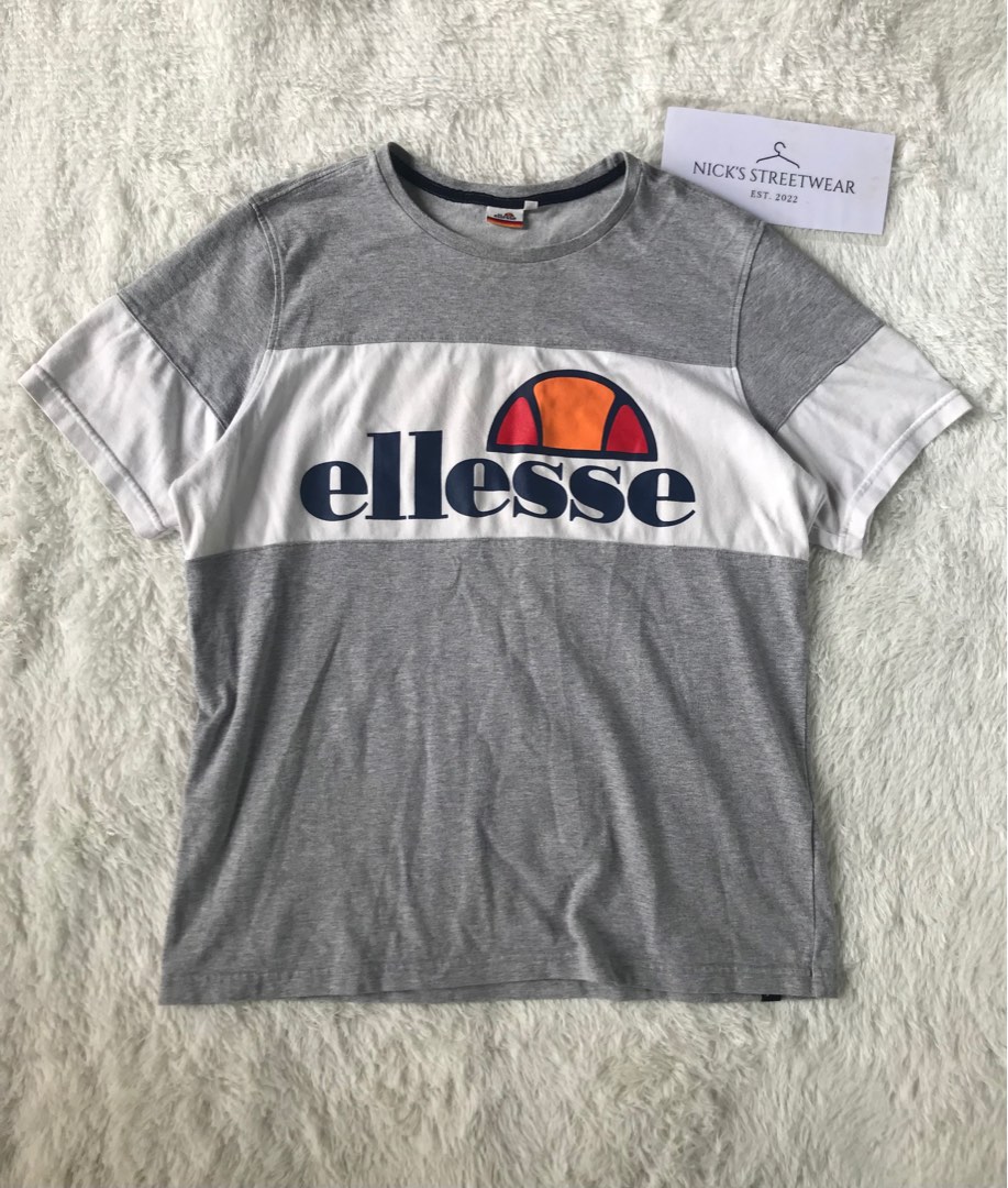 Vintage Ellese Big Logo Tee, Men's Fashion, Tops & Sets, Tshirts & Polo Shirts on Carousell