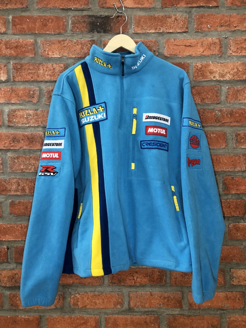 Vintage Suzuki Rizla MotoGP Championships Fleece Jacket, Men's Fashion ...