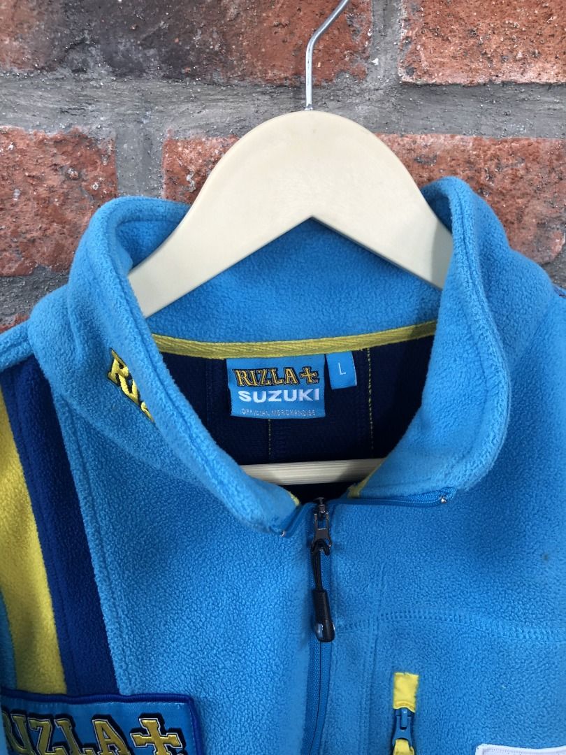 Vintage Suzuki Rizla MotoGP Championships Fleece Jacket, Men's Fashion ...