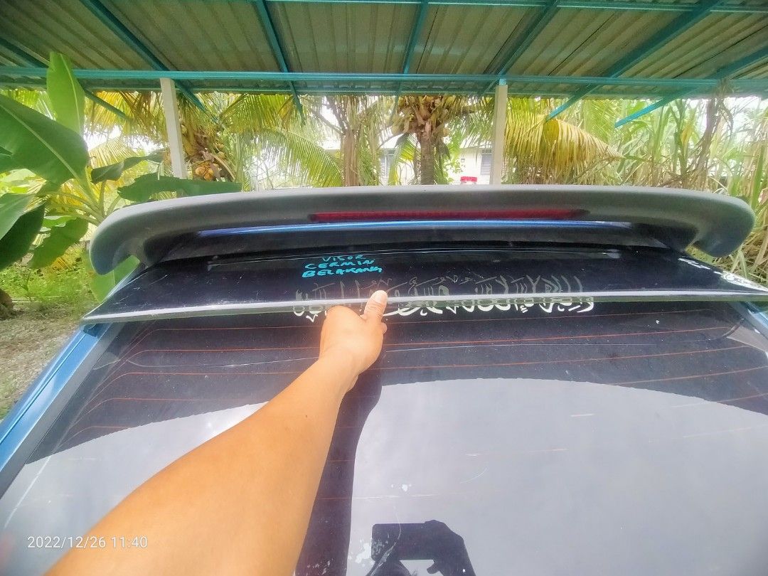 Visor original cermin belakang mitsubishi diamante f31a 42"4.5mm tebal ...