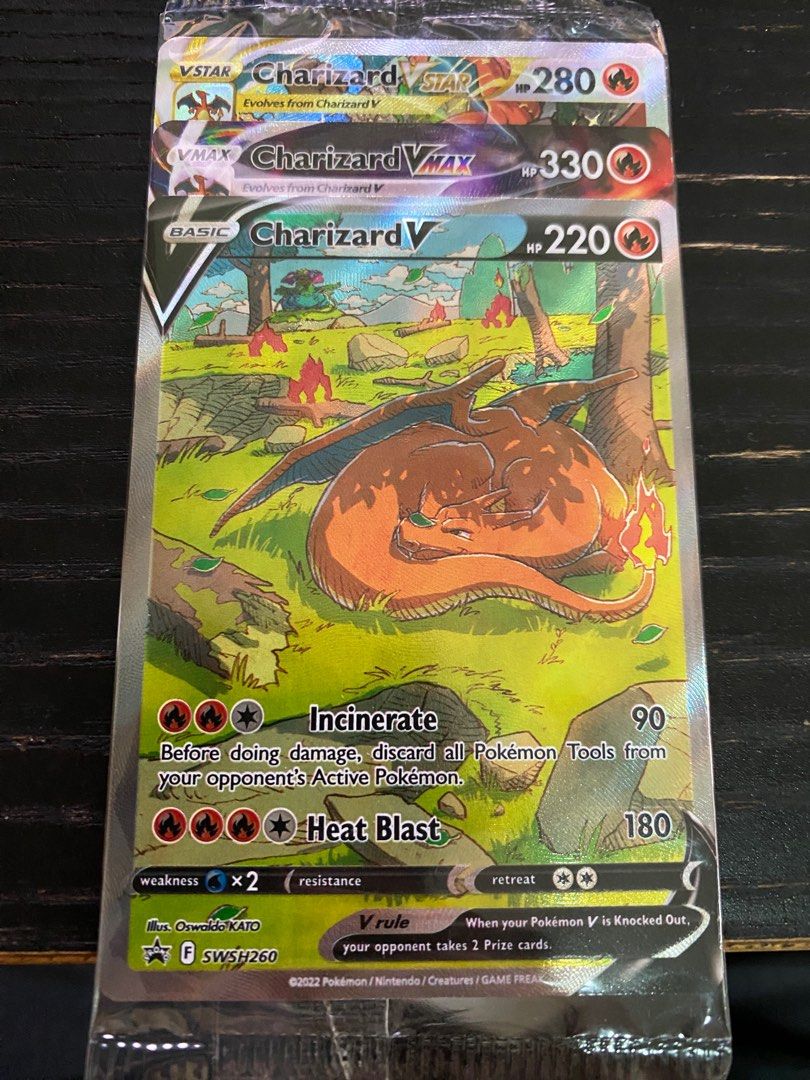 WTS Charizard UPC promo cards (Charizard V, Vstar, Vmax), Hobbies ...