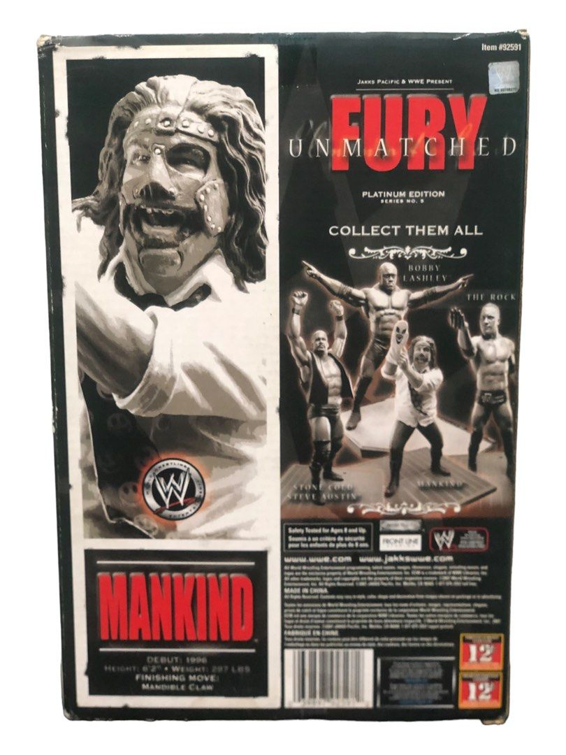 WWE Mankind Fury Unmatched Platinum Edition, Hobbies & Toys, Toys ...