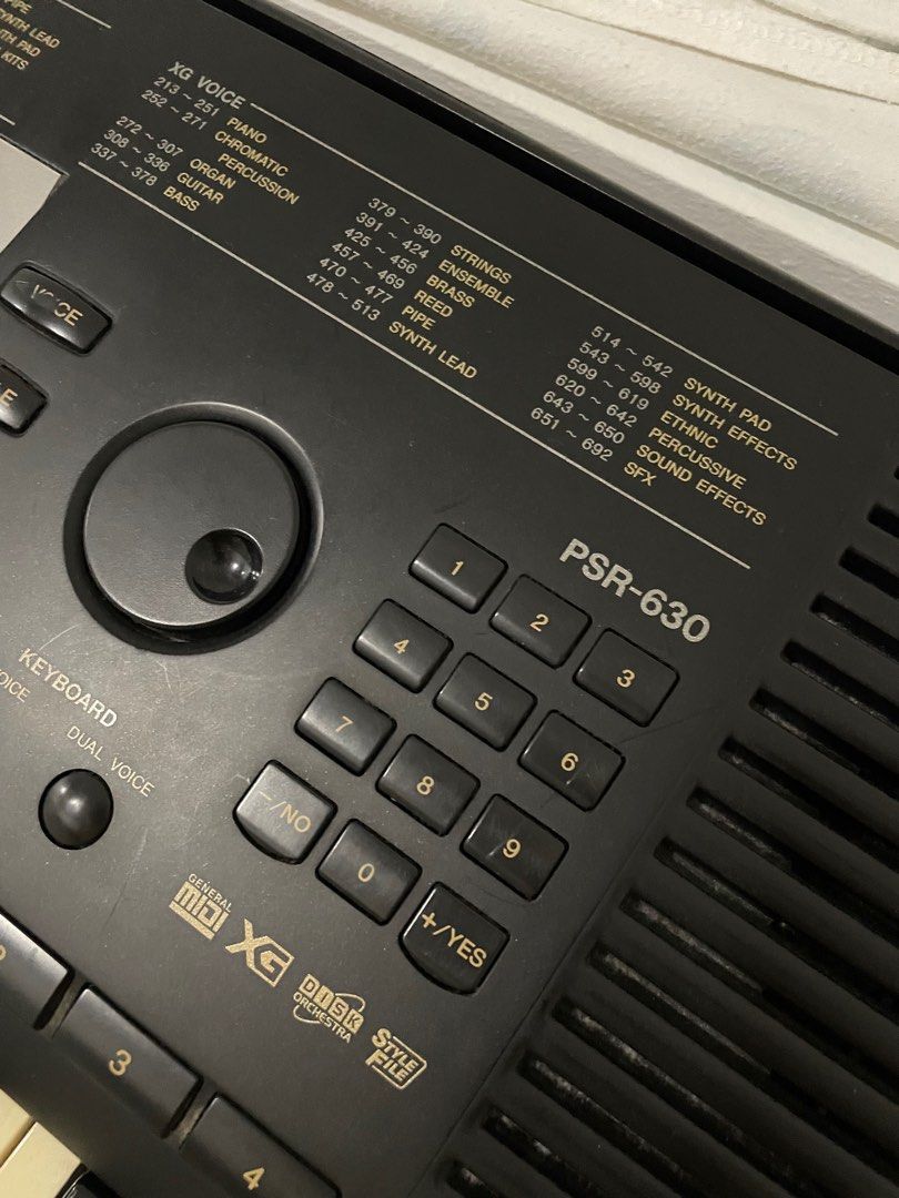 Yamaha PSR-630 keyboard, Hobbies & Toys, Music & Media, Musical ...