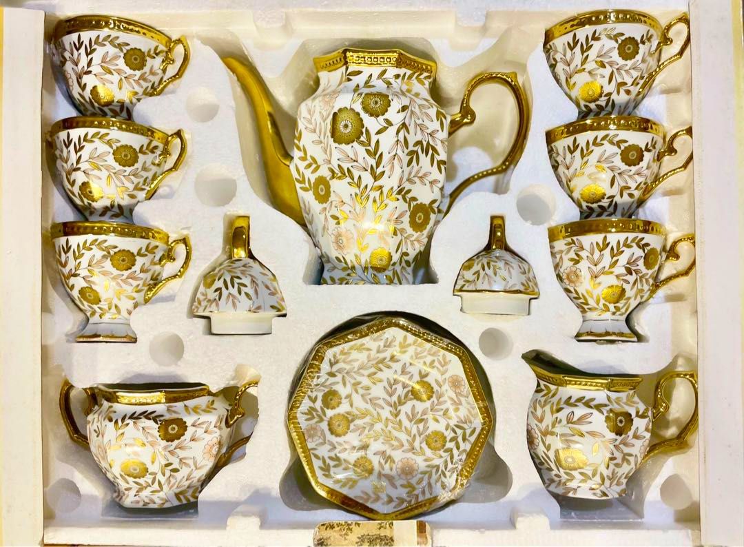 Yamasen 24CT GOLD PLATED 15-pc Tea set , Furniture & Home Living ...