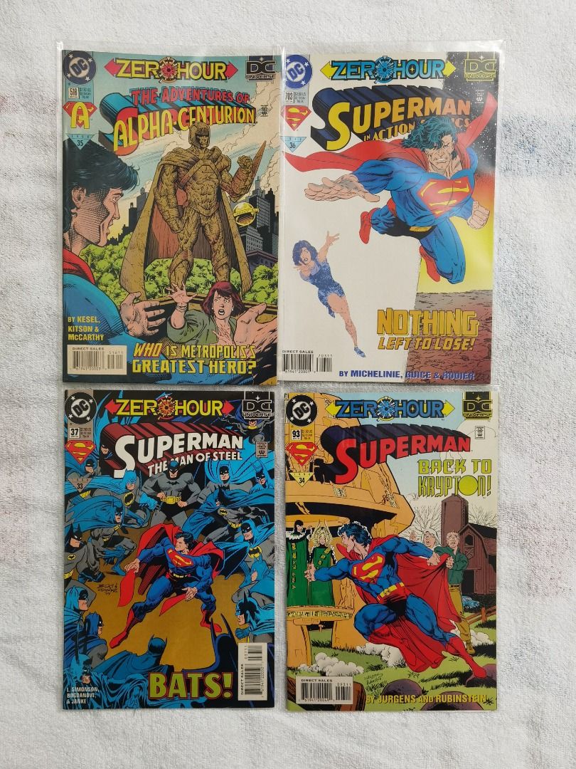 Zero Hour. SUPERMAN. DC Comics 1994 Crossover Event., Hobbies & Toys ...