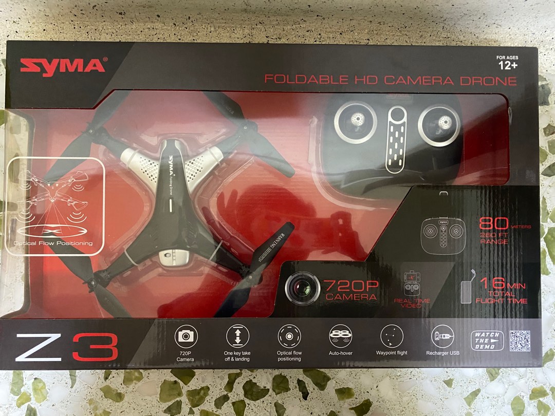 ZYMA Z3 Foldable HD camera Drone, Hobbies & Toys, Toys & Games on Carousell