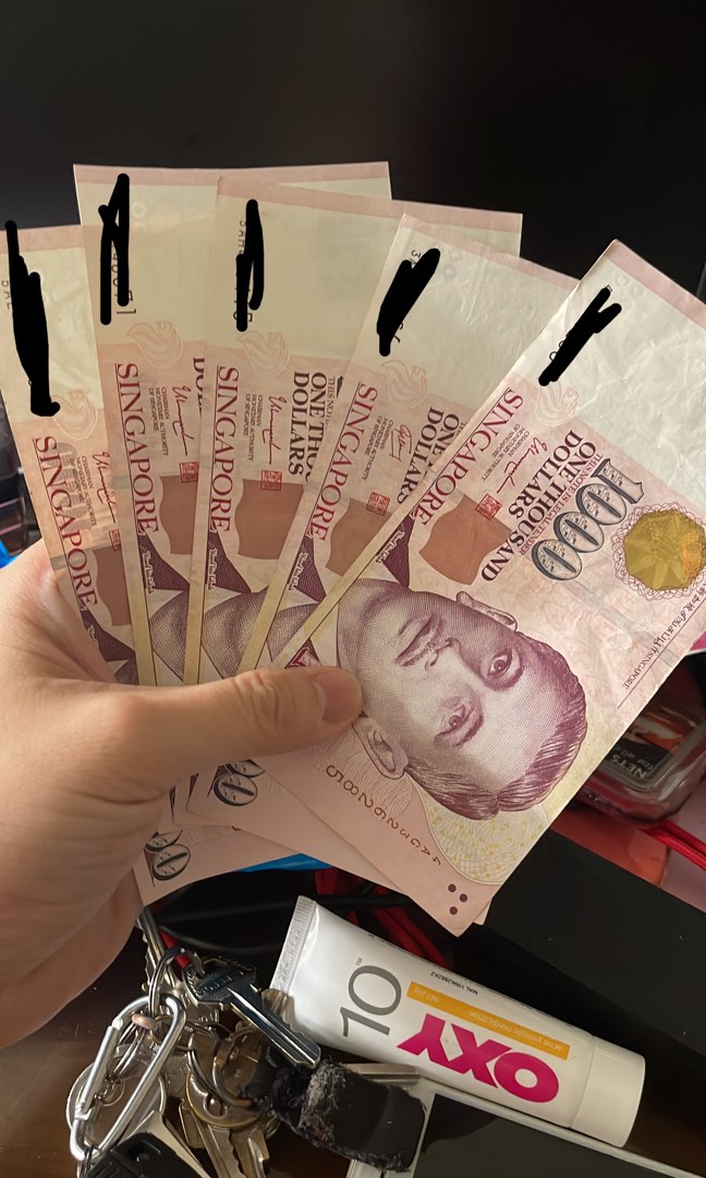 Rare and limited 1000 dollar singapore SGD bank note $1000 note ...